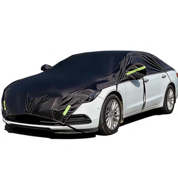 【商品概要】セダン対応：車長約4.5m-4.8m対応　重さ：1.85kg（台風強風条件では使用に適さないので、ご注意ください。）耐水性の高い210Dポリエステル生地 を使用しています。破損しにくいで、耐久性も改善しました。高品質ボディーカバ...