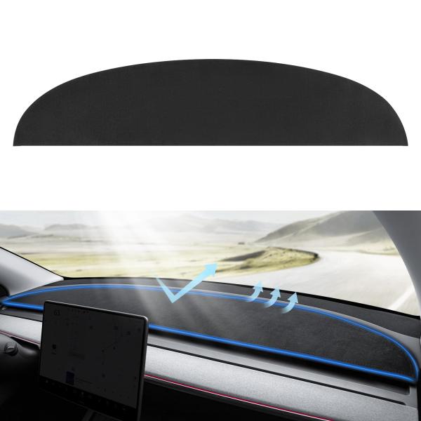 【商品概要】プレミアム品質生地:このダッシュボードカバーは、柔らかい鹿革ベルベット生地素材でできており、断熱性と高温耐性があり、ダッシュボードカバーを暖める夏の暑さを効果的にブロックします。 刺激のない臭い、しわになりにくく、防塵性があり、...