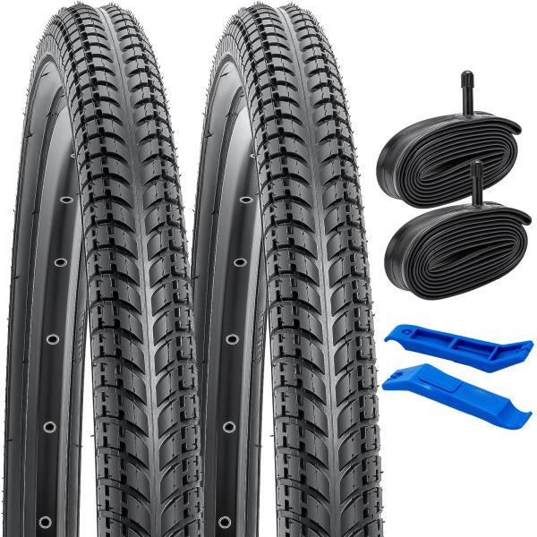 【商品概要】?【超耐久性 最新デザイン折りたたみタイヤ】：最新デザイン折りたたみタイヤ,振動の収束が速くなって、地面が滑らかになったような感覚があります。26x2.125 タイヤは良質なゴム材料と高編糸で作られ、グリップ力が強く、耐摩耗性が...