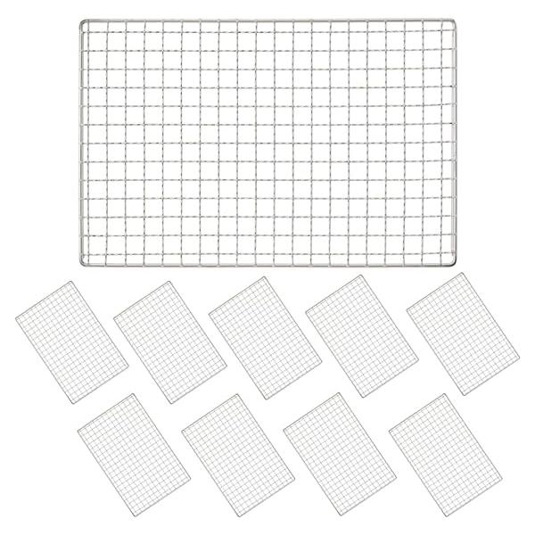 【商品概要】?【 焼き網サイズ 】 220×330mm クールスパイダープロテーブルトップ グリルにピッタリサイズです。?【プロも愛用】焼肉屋 など 業務用としても使用されている網です。また体にも安心な亜鉛メッキを使用し製造しています。肉や...