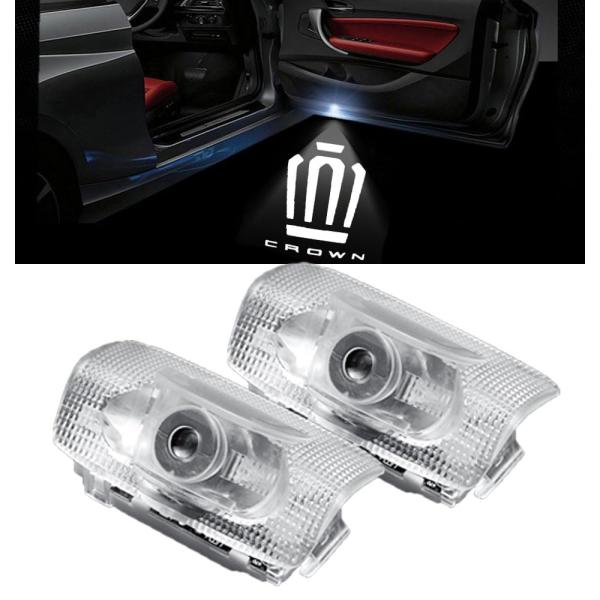 【商品概要】『適合車種』：Crown 17系18系クラウン/クラウンマジェスタ クラウンアスリート200系/210系/220系Crown athlete Majesta『用途』：投影ロゴ、ドアを開けると、ウェルカムライトが自動的に点灯して ...