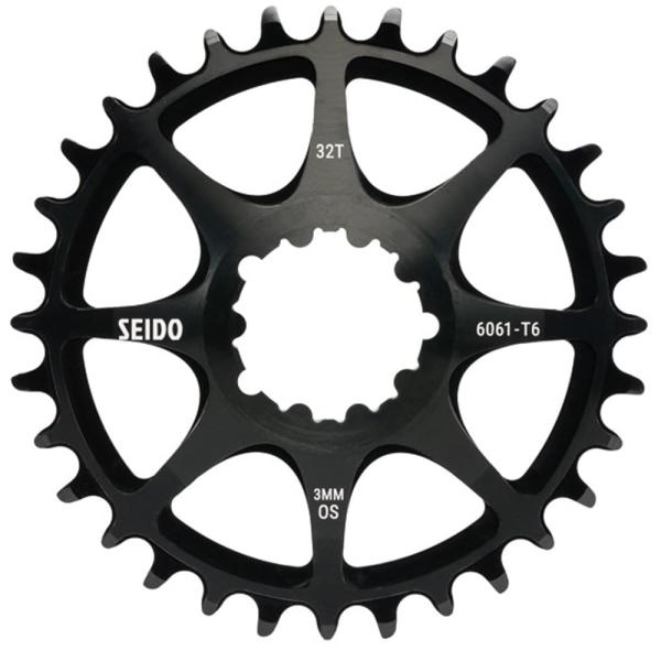 【商品概要】チェーン落ちを防ぐナローワイドの歯先形状。素材:鍛造＆CNCアルミニウムマウント方式:3ボルトマウント対応チェーン:10/11/12Sフレームに合わせてオフセット(内側)を選択可。【商品説明】【商品詳細】ブランド：セイド(Sei...
