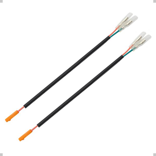 【商品概要】汎用ウインカー端子を専用コネクターに変換し、簡単かつスマートに装着可能です。2Pホンダ新コネクター式。耐水スリーブ付き、ギボシ端子圧着済。配線長さ：290 mm、、左右 各1本(1台分)適合車種：CBR650R、CB650R、C...