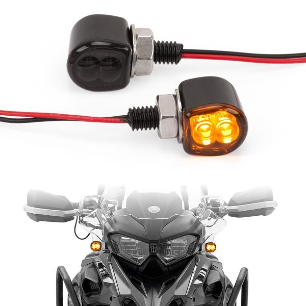 【商品概要】【幅広い互換性】LEDウインカーライトは12V汎用品なので。ほとんどの自転車とオートバイに適しています。例えば、スズキ、ヤマハ、ハーレー、ホンダなど。【高輝度LEDチップ搭載】バイク LEDウインカーはPCランプシェードを採用、...