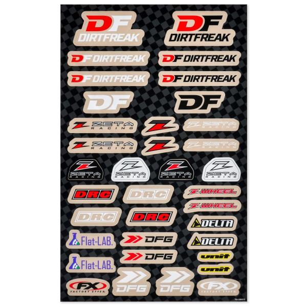 【商品概要】場所を問わず貼ることができるステッカーキット【商品説明】【商品詳細】ブランド：ダートフリーク(Dirtfreak)商品種別：車＆バイク商品名：ファクトリーエフェックス(FACTORY EFFEX) ステッカーキット DIRTFR...
