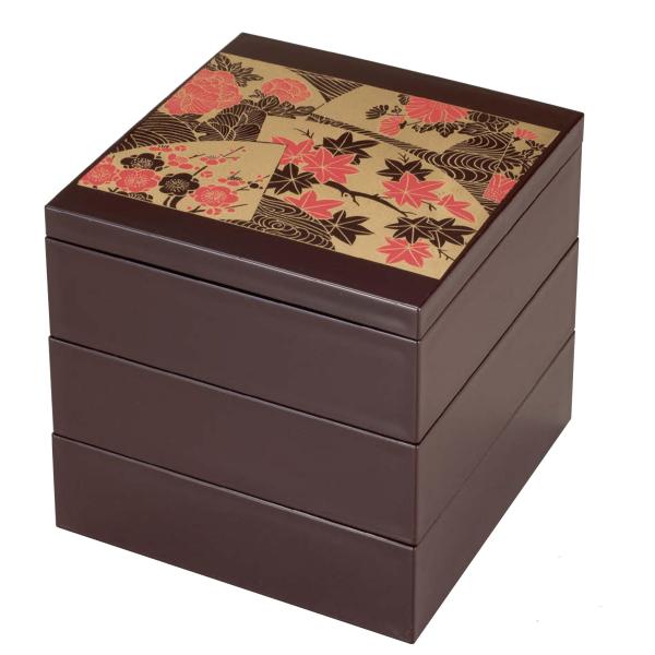 【商品概要】お正月のおせち料理、運動会やお花見の際の弁当、慶事のおもてなしなどに幅広く使われます。【商品説明】【商品詳細】ブランド：若泉漆器商品種別：ホーム＆キッチン商品名：割烹漆器 若泉漆器 ミニお重箱 ?5寸大和重 新溜 春秋（内黒）３...