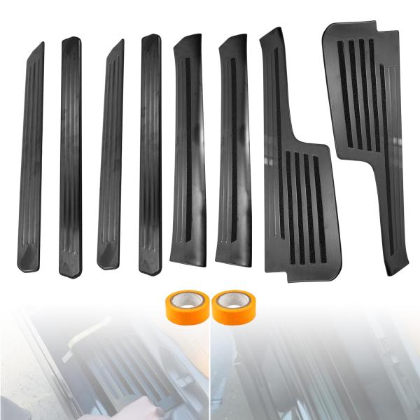 【商品概要】【CX-80専用設計】車体の形状にぴったりフィットする専用設計。取り付けるだけで純正のような一体感を実現し、ドア開閉時の見た目を引き締めます。【内側＆外側をしっかり保護】サイドステップの内側・外側を両方カバーする8点セット。靴の...