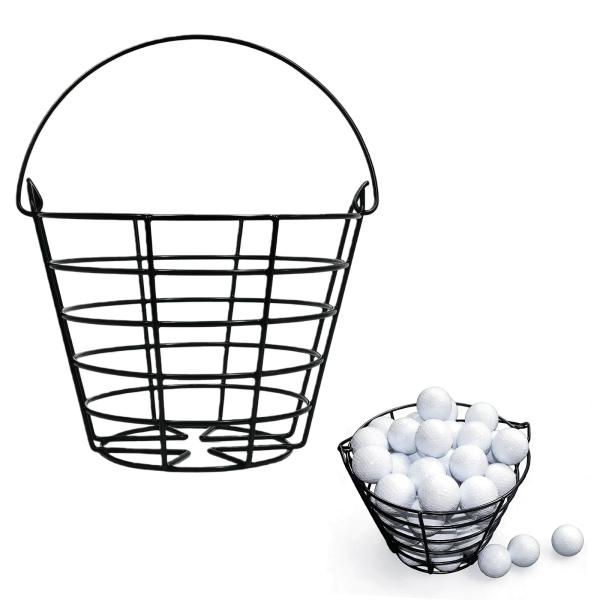【商品概要】【50球の大容量！持ち運びに便利な取っ手付き】 最大50球のゴルフボールをまとめて収納できる大容量サイズです。可動式のハンドルが付いているため、自宅から練習場や庭への移動もラクラク。大量のボールを一度に運べるので、効率よくスイン...
