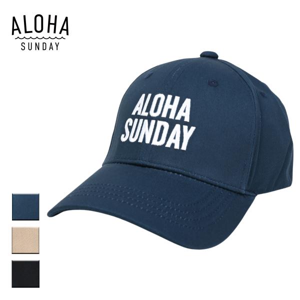 ブランドALOHA SUNDAY / アロハサンデー商品名6パネルキャップ品番AS7006カラーNAVY (ネイビー)SAND KHAKI (サンドカーキ)BLACK (ブラック)素材COTTON 100% (コットン)生産国CHINA (...