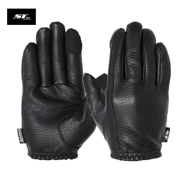 ブランドST line / エスティライン商品名LEATHER seriesSL-ClassカラーBLACKサイズM、L、XL商品説明- BIKE や PIST に最適なショートリストのレザーグローブ -やわらかなディアスキン（鹿革）を使用...