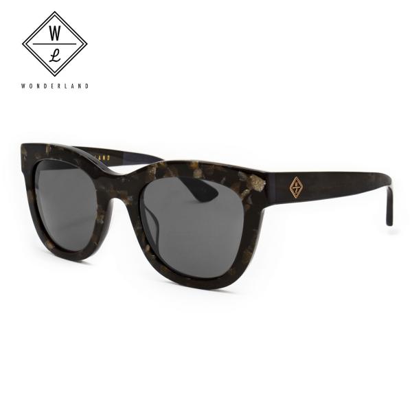 ブランドWONDERLAND / ワンダーランド商品名COLONY 04カラー・品番フレームカラー：Black &amp;Gold Glitterレンズカラー：Grey品番：colony04素材レンズ：プラスチックレンズ枠：プラスチック（ア...