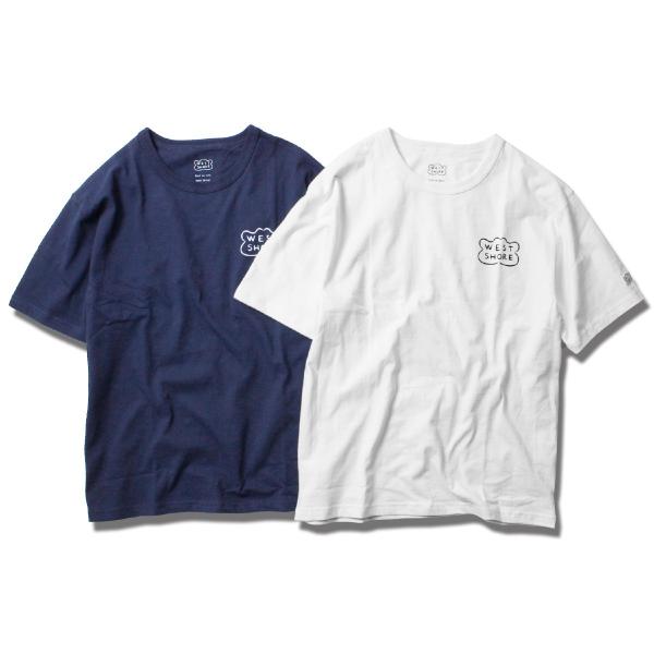 Tシャツ メンズ 半袖 ブランド レディース 半袖Tシャツ ロゴ カットソー サーフ feel so easy WEST SHOREブランドWEST SHORE / ウエストショア商品名PRINTED LOGO TEEカラーWHITE (ホ...