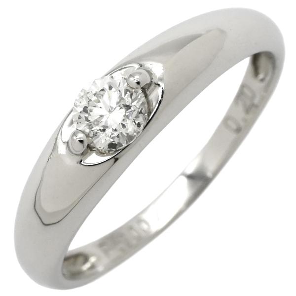 ■商品情報[管理番号]240500515023 [ブランド]ノンブランド（NON BRAND）[カラー]プラチナシルバー [素材]Pt900/ダイヤモンド 0.20ct[生産国]-[サイズ]7号リング最大幅：約3.9mmリング内径：約15....