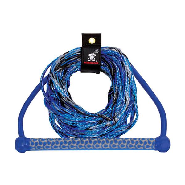 AIRHEAD　ウエイクボード用ハンドル＆ライン・　ハンドルとロープのコンボセット・　ロープには反射材が編み込まれています・　初心者から中級者までオススメ◇　素材：15”EVAハンドル、POLYライン◇　長さ：全長65フィート(約19ｍ)◇...