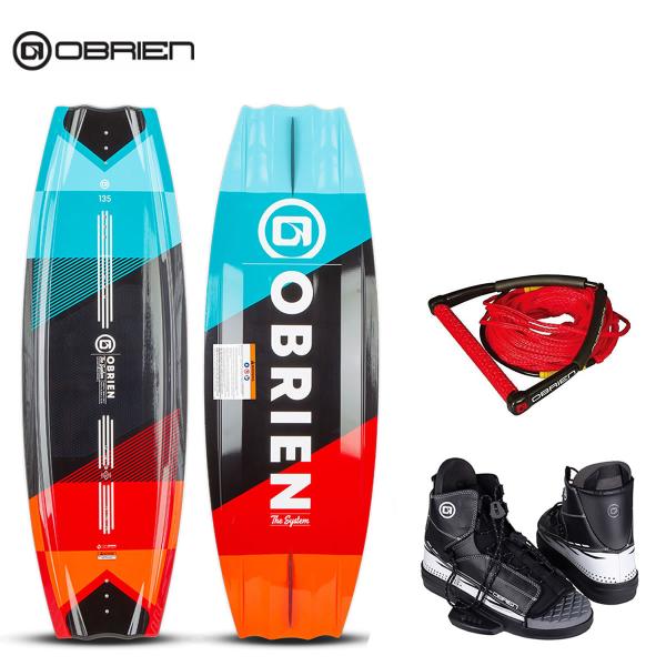 OBRIEN(オブライエン)SYSTEM135ボードCLUTCHビンディングハンドル＆ラインのセットです。　◇　ボードサイズ：長さ135cm 幅42.5cm ロッカー5.7cm◇　適応体重：〜86kg◇　ビンディングサイズ：24.5〜27....