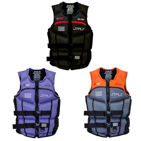 JETPILOT（ジェットパイロット）のライフジャケットです。・　フロントファスナー・  ２バックルタイプ・　内側の撥水ジャージが水分をベストの　　外に排出し快適性を保ちます。・　ストレッチ性のあるフレックスライト素材は　　着心地が良いです...