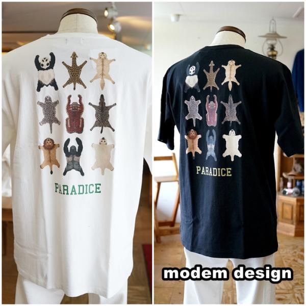modemdesign 　モデムデザイン 　半袖Tシャツ　カットソー 2501256　メンズTシャツ  チベタンタイガー2501256カラー（ブラック）（ホワイト）サイズ２（M）着丈６８ｃｍ。身幅５５ｃｍ。肩幅５１ｃｍ。サイズ３（L）着丈７...