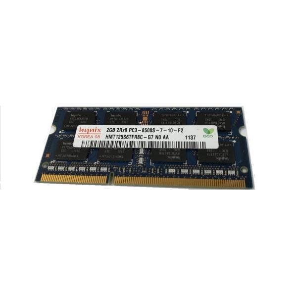 【中古良品】ノートPC用メモリ　hynix DDR3 1066 PC3-8500S 2GB 【送料無料】●中古パソコンから外した物です。動作確認済です。初期保証は1か月保障します。●送料無料です。ネコポスで発送します。ポスト投函ですので、時...