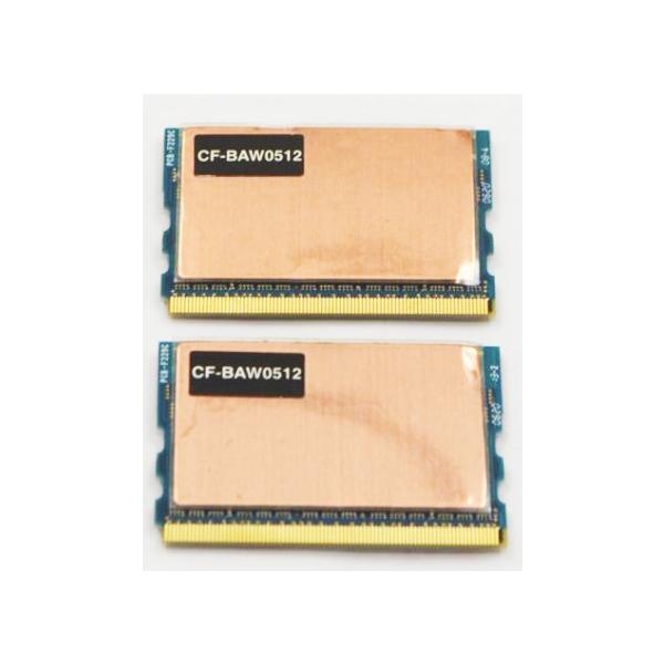 【中古】Panasonic 純正メモリ MicroDIMM PC2-4200/DDR2-533 512mb 2枚組 計1GB DDR2 SDRAM 172Pin CF-BAW0512 MicroDIMM DDR2-SDRAM/512MB/P...
