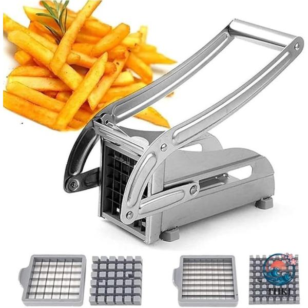 ポテトカッター ステンレス製フライドポテト切断機 手動式絞り器野菜 果物カッター 多機能 ジャガイモ 玉ねぎ ニンジン キュウリ多機能 台所用品 業務用 家庭用