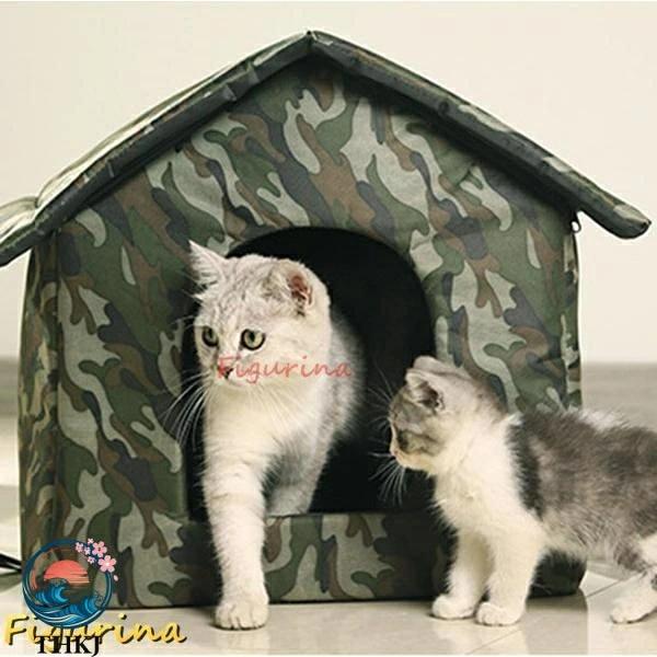猫ベッド 猫ハウス 屋外防水 犬小屋 猫小屋 ペット用寝袋 ペットベッド キャットハウス ドッグハウス 猫の家 野良猫犬 屋外キャビンシェルタ