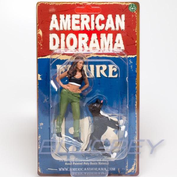 アメリカン ジオラマ 1/18 フィギア ローライダー 女性 + 犬 American Diorama 1/18 Lowriderz Figure IV ※フィギアのみの商品です。車の模型は付属しません。【仕様】・1/18 スケール・レジン...