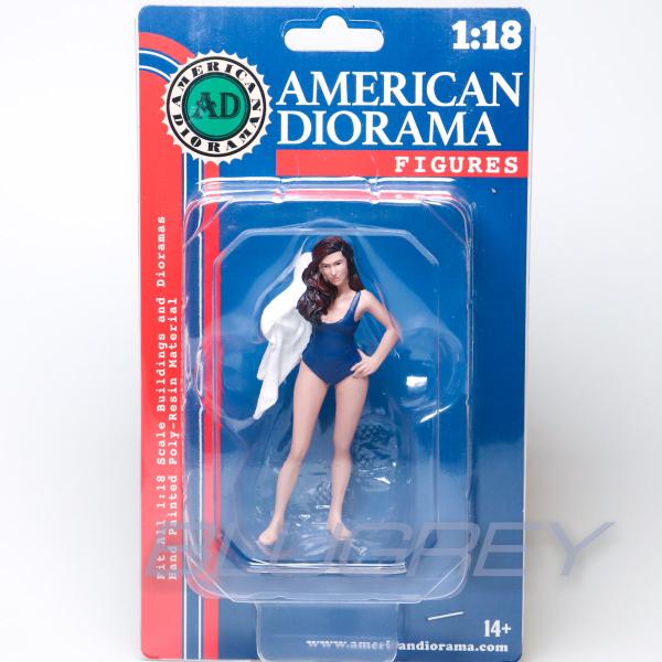 アメリカン ジオラマ 1/18 ビーチガールズ ケイティ American Diorama Beach Girls Katy 女性 ミニチュア※フィギアのみの商品です。車の模型は付属しません。【仕様】・1/18 スケール・レジンモデル・フィ...