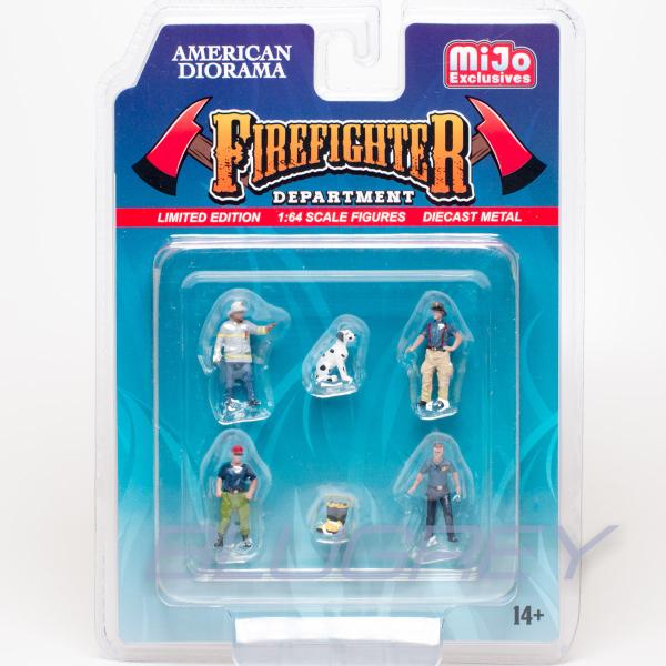 アメリカン ジオラマ 1/64 フィギア ファイヤファイター 2 消防士 American Diorama Figure Figure Firefighter II Set Mijo限定1/64スケールのフィギアセットです。※車は含まれませ...