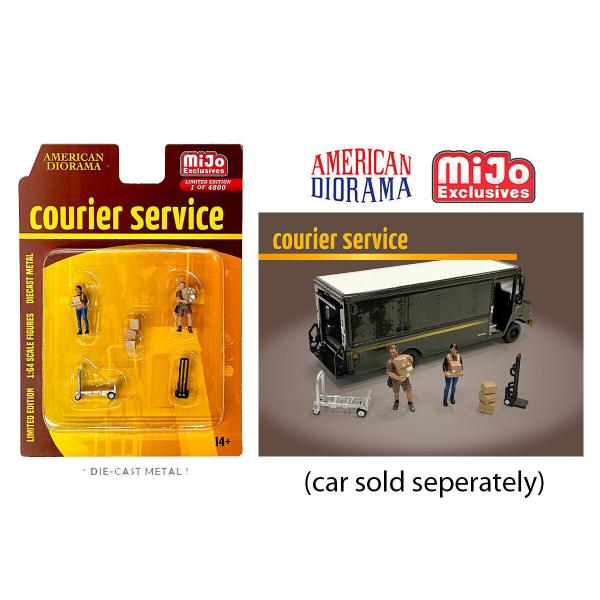 1/64スケールのフィギアセットです。※車は含まれませんのでご注意ください。【仕様】・スケール：1/64・ダイキャスト・フィギア2体/台車2台/荷物3個のセット・品番：AD-76495MJ【注意】・製造時の塗装ムラ・ブツ・傷・はみ出し・デカ...
