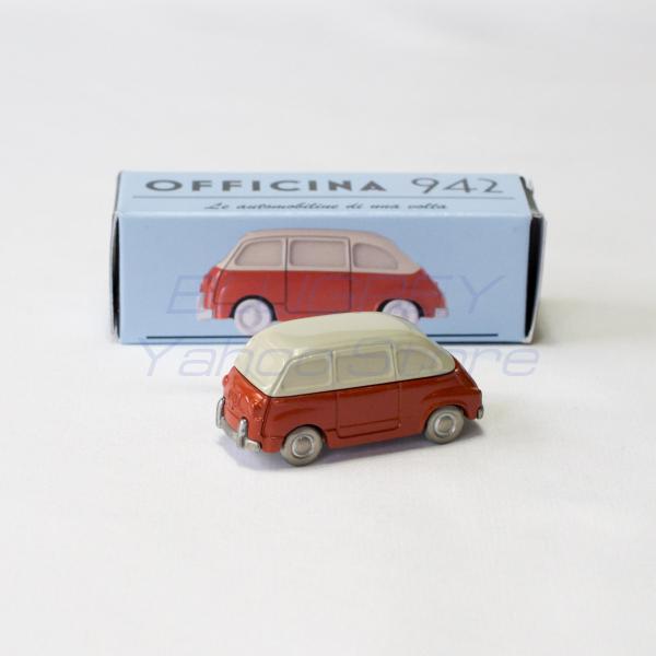OFFICINA-942 1/76 FIAT 600 MULTIPLA 1956オフィチーナ 942 フィアット 600 ムルティプラ クリーム/レッド国内在庫商品です。ご注文の当日から3日営業日以内に発送可能です。【仕様】・スケール：1/...