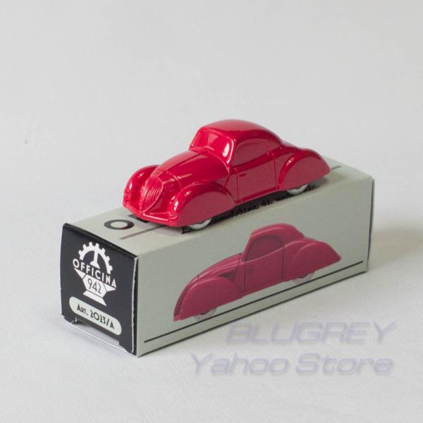 OFFICINA-942 1/76 Fiat 1100 COUPE AERODINAMICO CARROZZERIA CASTAGNA 1937 オフィチーナ 942 フィアット 1100 クーペ レッド【仕様】・スケール：1/76・イタリ...