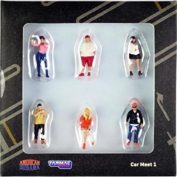 1/64スケールのフィギアセットです。※車は含まれませんのでご注意ください。【仕様】・スケール：1/64・ダイキャスト・フィギア6体セット・品番：T64F-003-OR【注意】・製造時の塗装ムラ・ブツ・傷・はみ出し・デカールのズレ・浮き・欠...