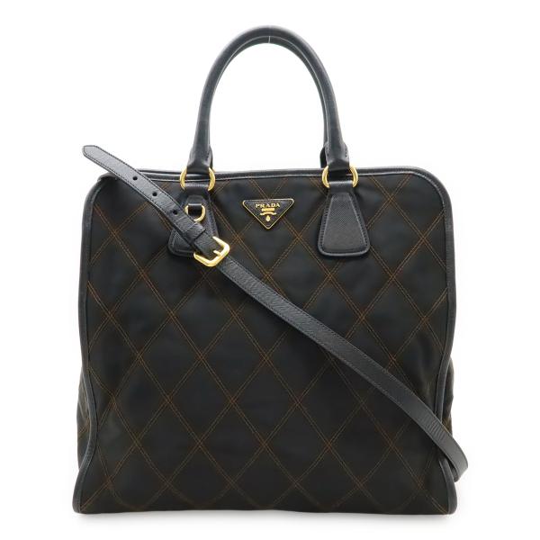 ［程度］中古 Aランク【商品説明】［サイズ］W35cm H34cm D17cm ショルダーストラップ最長約121cm(両側5段階調節可、金具含む)［材質］ナイロン/レザー［カラー］NERO(ブラック)［仕様］内側ファスナーポケット2［付属品...