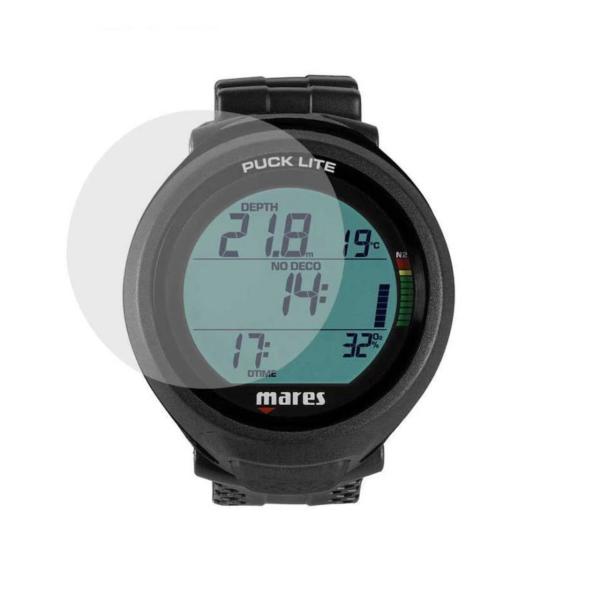 マレスのダイブコンピューター　「パック４」と「パックライト」用のディスプレイプロテクターです。メーカー純正なので、耐久性も高くピッタリと貼り付けられます。大切なダイブコンピューターの液晶画面を衝撃や傷からしっかりと守ります。ディスプレイもし...