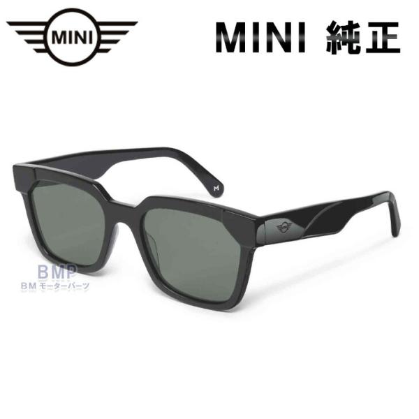 品質保証のBMW純正MINI COLLECTION 2024MINI サングラス D-FrameDフレーム・サングラス（DICK MOBY社とMINIのコラボレーション）ダーク・グリーンのレンズテンプルにカー・フェイス・ディテールMINI ...