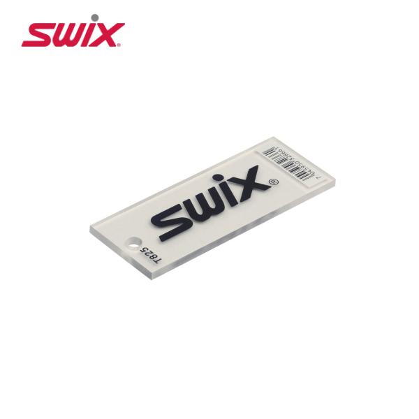 SWIX　スクレーパープレキシスクレーパー T0825Dサイズ：128mm×55mm×5mm■ホットワクシング後のスクレーピングに使用。ストラクチャー仕上げを施した滑走面には、たわみの少ない厚めのスクレーパーが最適。低温用のワックスは硬いの...