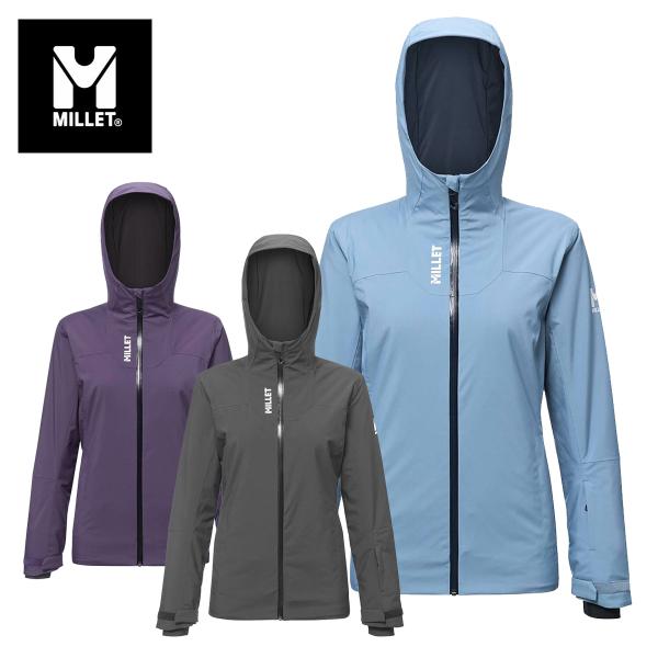 ミレー MILLET スノボウェア ジャケット■MIV10612BREVENT JKT Wブレベント ジャケット ウィメンズ耐水圧：20,000mm透湿性：20,000g/m2/24h DWR PFC FREE素材・DRYEDGE 2WAY...