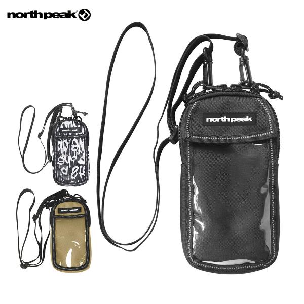 north peak ノースピーク スノボ アクセサリー■NP-5398Smart Phone &amp; Pass Pouchスマート フォン &amp; パス ポーチCOLOR・BK・TPWT・BGSIZE・W10.5 X D2.5 X...