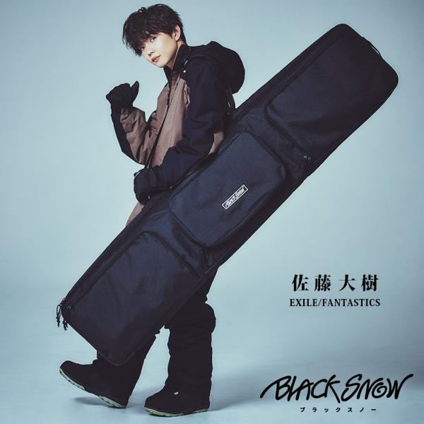BLACK SNOW ブラックスノー メンズ スノーボード ケース■BS25KFCS01■サイズ・外寸(約)：(L)160cm×(W)33cm×(H)11cm・サイドポケット：(L)44cm×(W)30cm・センターポケット：(L)44cm...