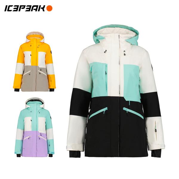 ICEPEAK アイスピーク スノーボードウェア ジャケット レディース■53221ICEPEAK CURRANアイスピークカラン■耐水圧：10000mm■透湿性：5000g/m2/24h■カラー・020:POWDER・437:YELLOW...