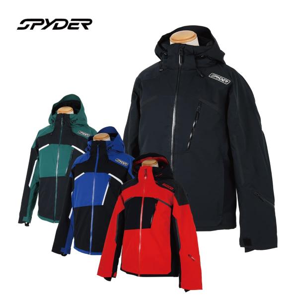 SPYDER スパイダー スノーボードウェア ジャケット メンズ■38SA075324/LEADER JACKET・EXO-Shield 30k（耐水性:30,000mm） - 4-way Stretch Recycled Polyeste...