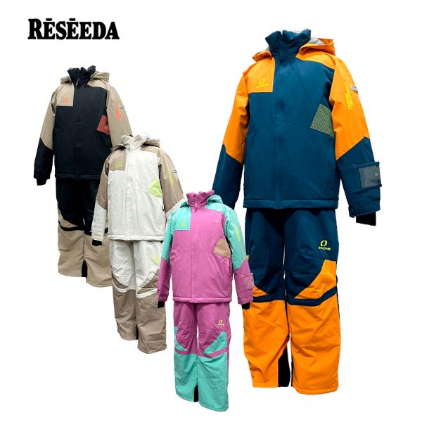 RESEEDA レセーダ スノボウェア■RES77400JUNIOR SUIT ジュニアスーツ 耐水圧：10,000mmファンクション ・リストゲーター■ジャケット・脱着フード・フードアジャスター・笛引き手・抗菌起毛トリコット・袖＋着丈調節...