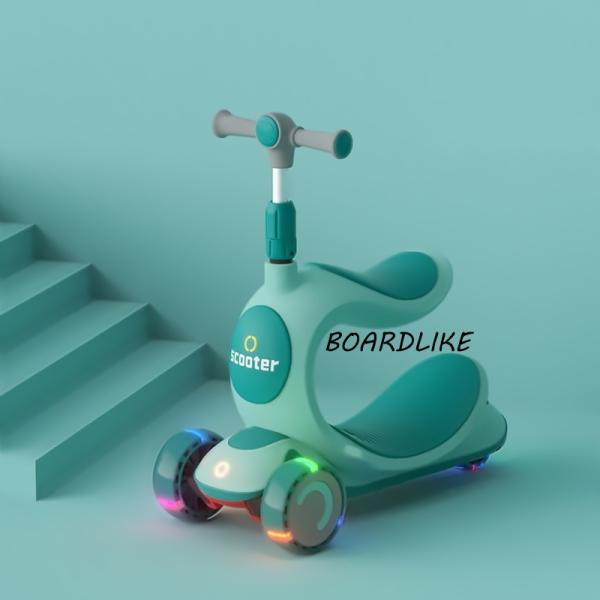 三つの楽しみ方がある子供用スクーターです、１木馬のように揺れる２キックスクーター３三輪車、１台３役、お得です。後輪にフットブレーキがあります、ハンドルまで（高さ）約６６cm、シートまで（高さ）約３３cm（横）約３０cm（長さ）約６０cm、対...