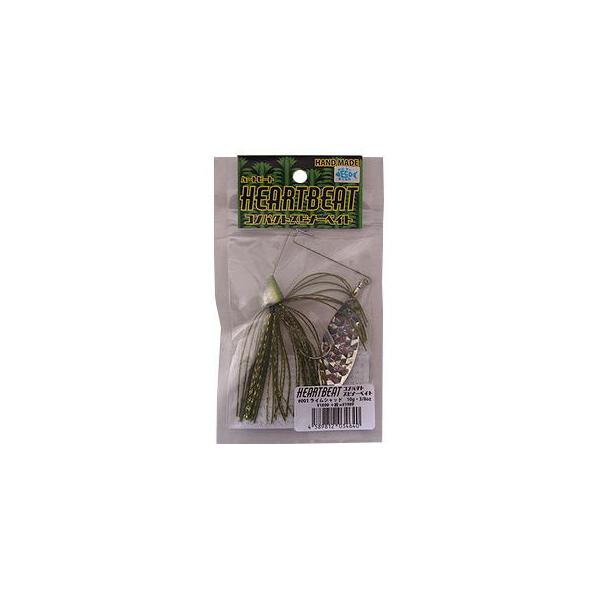 ■ハートビートスピナーベイト「HEART BEAT」コンパクトスピナーベイト縦横6cm！ピッチング、キャスティング、リズム、巻感、フォーリング、シルエットにこだわったコンパクトスピナーベイト！レンタルボートやオカッパリでの使いやすいハイピッ...
