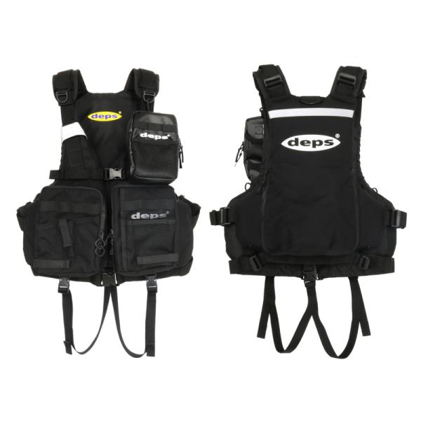 ■身体にフィットする調節ベルトにより、キャスティングの邪魔にならない優れた着用感を持つライフベスト。取り外し可能なポーチ、フロントや背面など多種にわたるポケットによる高い収納力、またプライヤーホルスターをはじめ、ランディングネットやフィッシ...