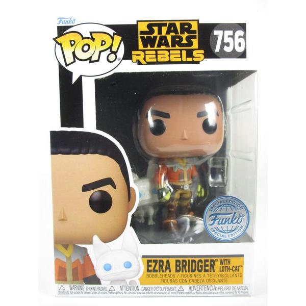 スターウォーズ 反乱者たちに登場するエズラ・ブリッジャー(EZRA BRIDGER WITH LOTH-CAT)のボブルヘッドです。