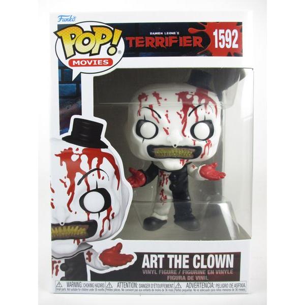 テリファーに登場するアート・ザ・クラウン(ART THE CLOWN)のフィギュアです。血がついているバージョン。こちらはボブルヘッドではありません。
