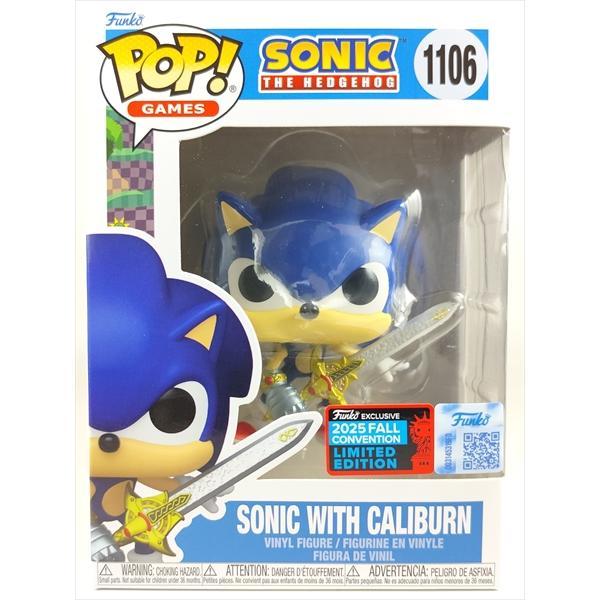 ソニックシリーズに登場するソニック(SONIC WITH CALIBURN)のフィギュアです。2025年フォールコンベンション限定版。こちらはボブルヘッドではありません。