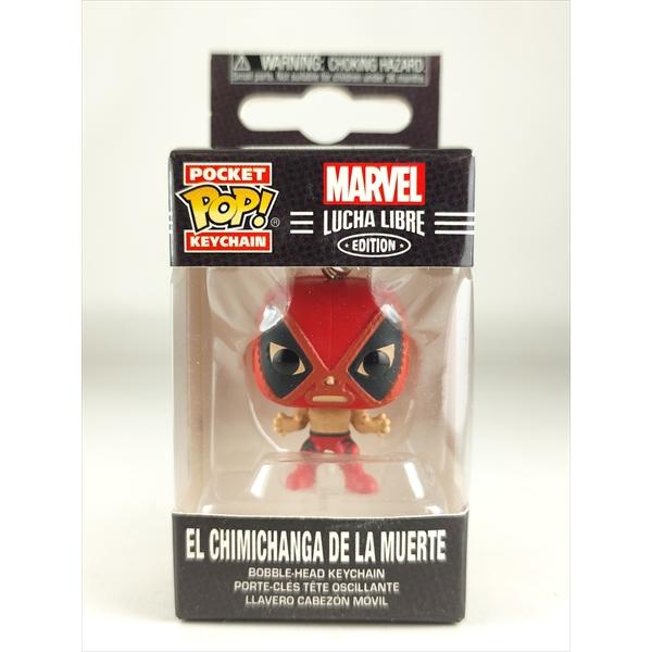 レスラーになったデッドプール(EL CHIMICHANGA DE LA MUERTE)のボブルヘッドです。首と胴が別パーツになっており、胴の部分が動きます。