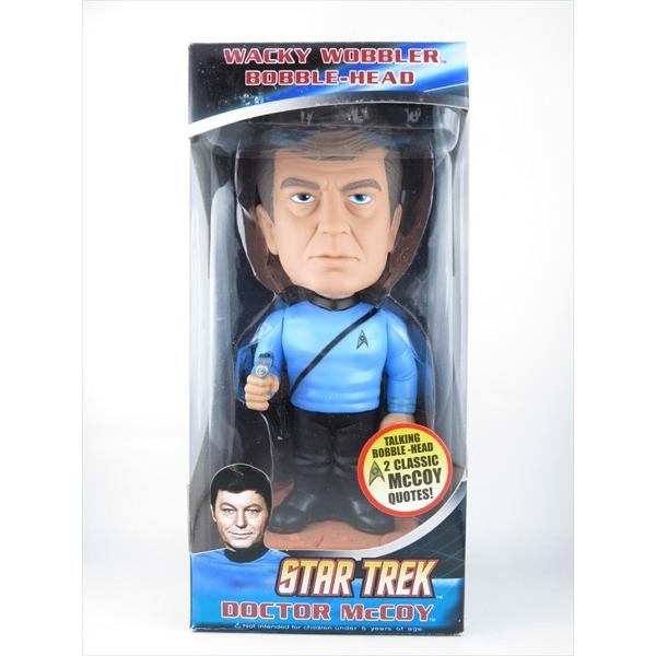 マッコイのボブルヘッドです。頭がゆれるとデフォレスト・ケリーの声で２通りしゃべります。"I'm a doctor, not an engineer."、"This is medically impossible."商品サイズ：90×190×...